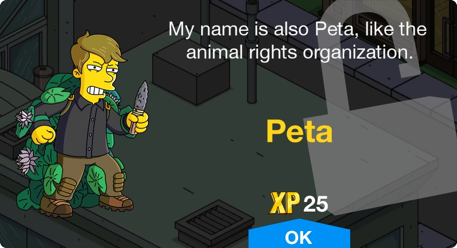 Peta | The Simpsons: Tapped Out Wiki | FANDOM powered by Wikia
