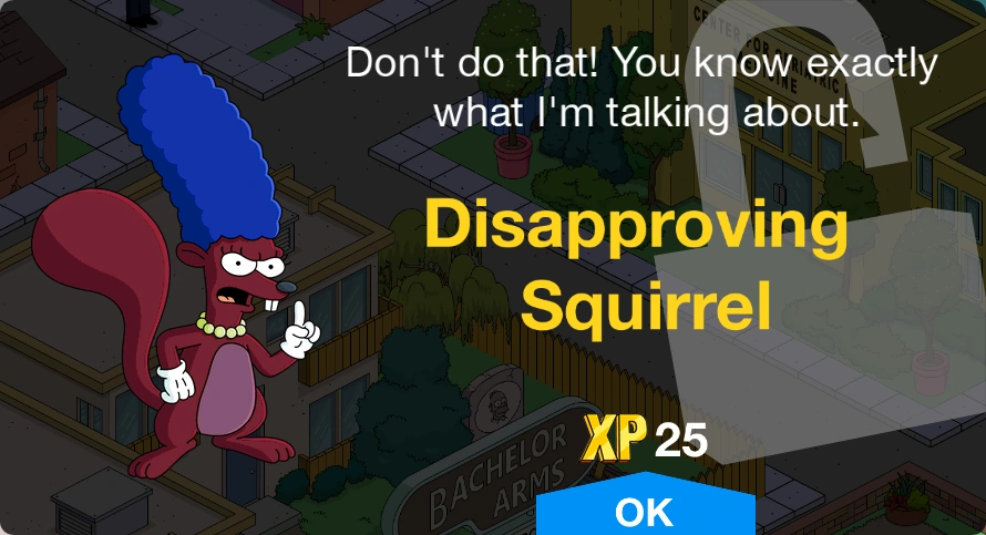 Disapproving Squirrel | The Simpsons: Tapped Out Wiki | FANDOM powered ...