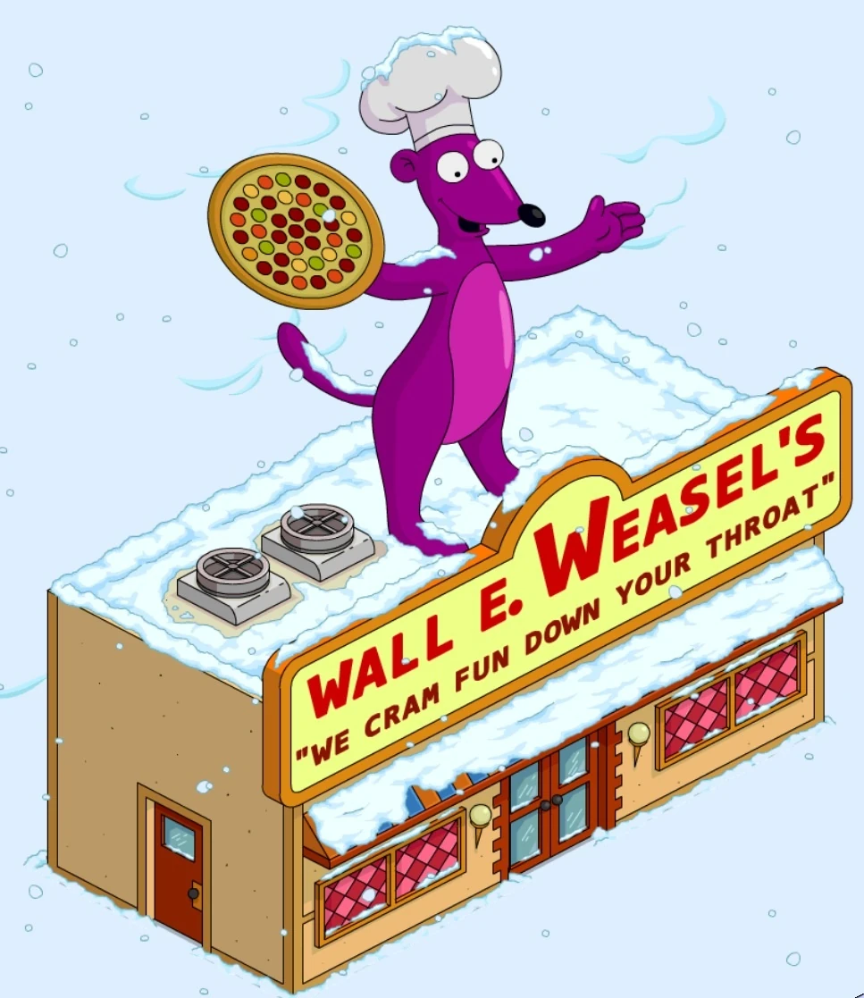 Wall E. Weasel's | The Simpsons: Tapped Out Wiki | Fandom