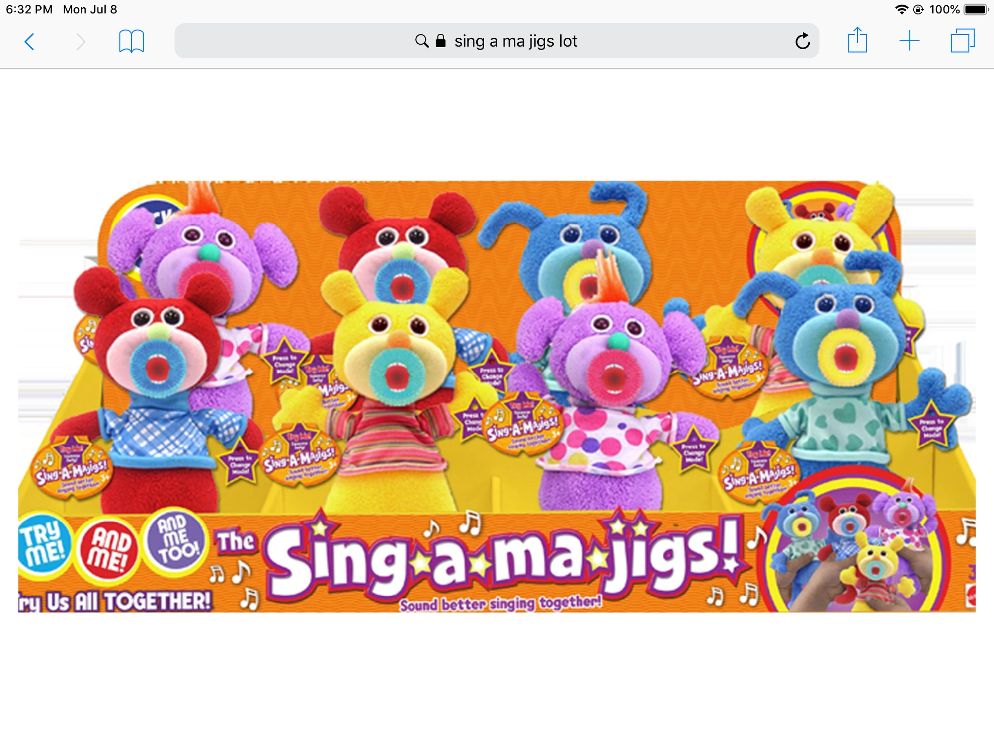 Sing-a-ma-jigs 8-Pack | Sing-A-Ma-Jigs Wiki | Fandom