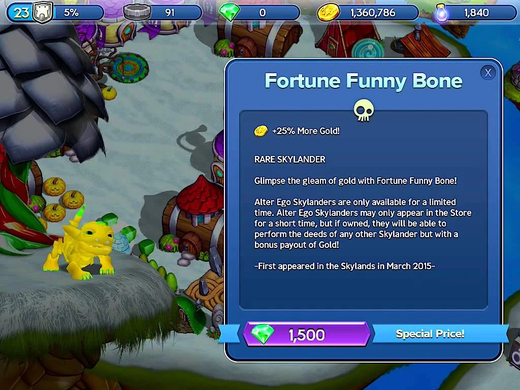 Fortune Funny Bone | Wiki Skylanders | FANDOM powered by Wikia