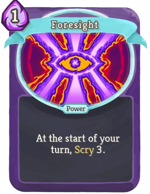 Foresight | Slay the spire Wiki | Fandom