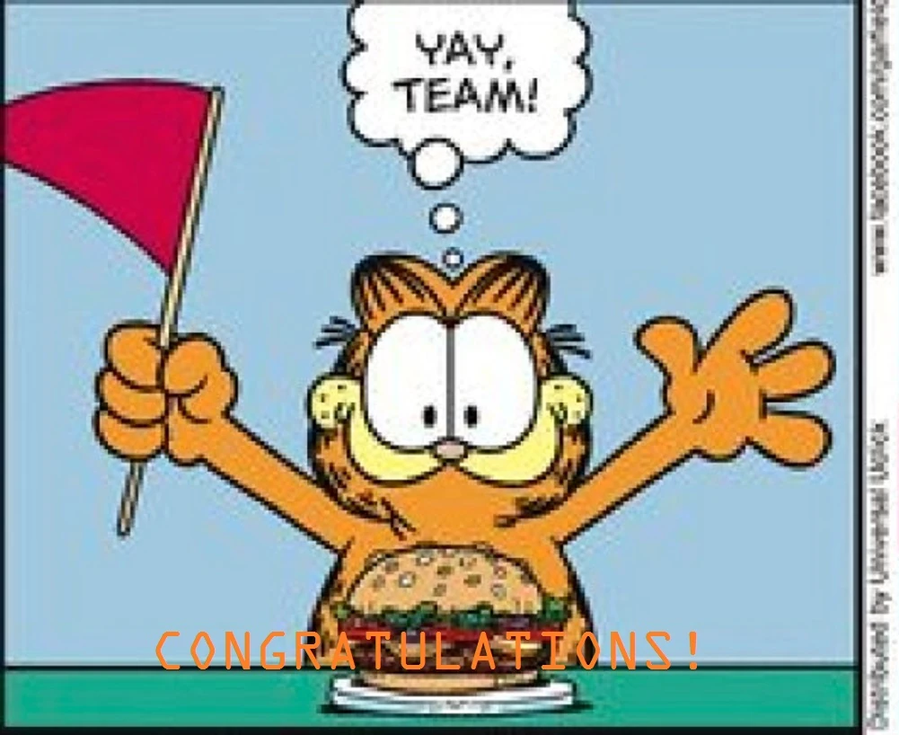 Image - Garfield congratulations.jpg | World of Smash Bros Lawl Wiki ...