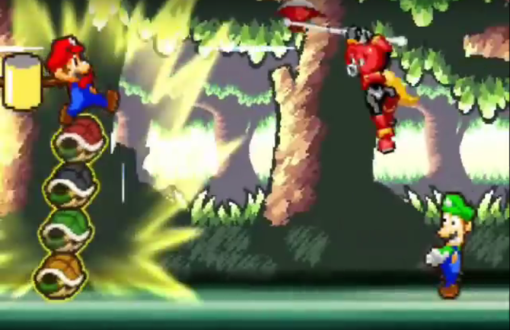 Image Mario And Luigi Vs The Koopa Bros And The Red Axem Ranger Super Mario Bros Z Wiki