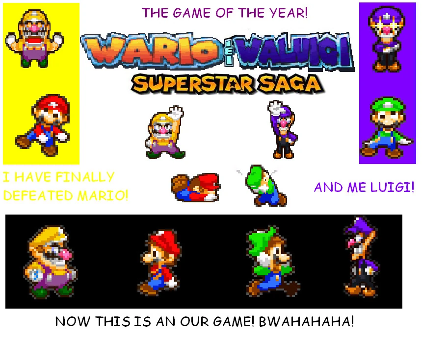 Wario & Waluigi: Superstar Saga | Super Mario Bros Z Deluxe Wiki ...
