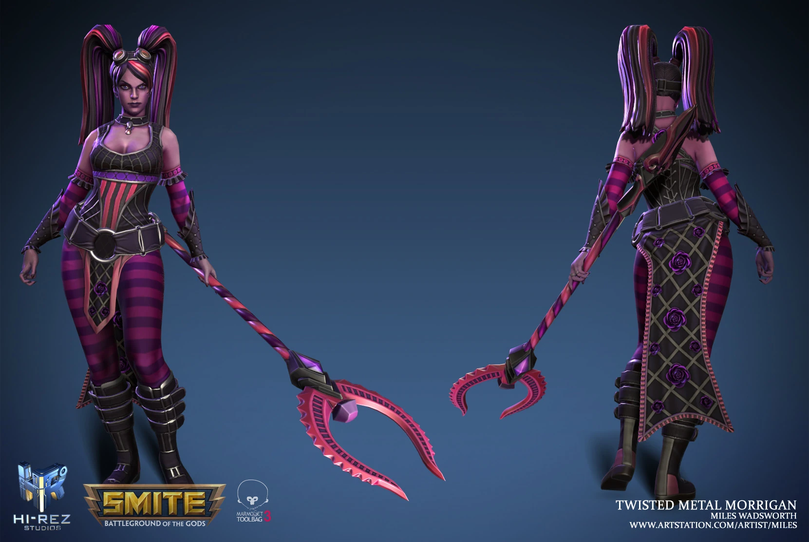 Image - Morrigan 'Twisted Metal' model.jpg | Smite Wiki | FANDOM ...