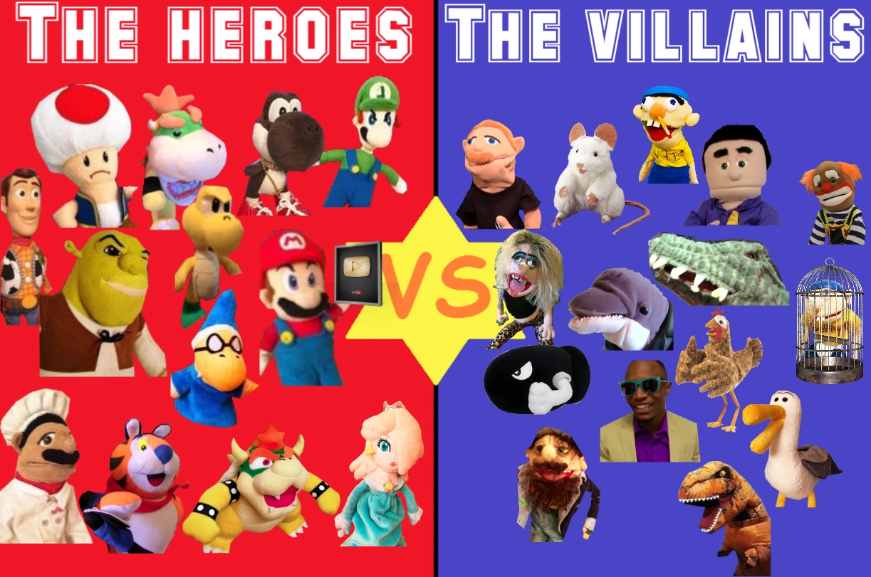 Image - Heroes vs. Villains.png | SuperMarioLogan Wiki | FANDOM powered ...