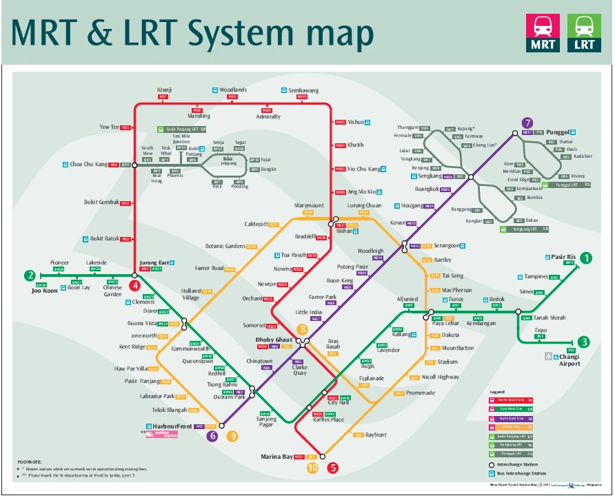 singapore mrt map - Map Photos