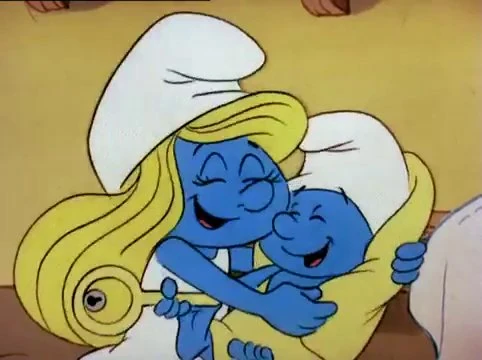 Image - Smurfette Hugs Baby Smurf.jpg | Smurfs Wiki | FANDOM powered by Wikia