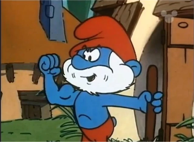 Image - Papa Flexes A Muscle.jpg | Smurfs Wiki | FANDOM powered by Wikia