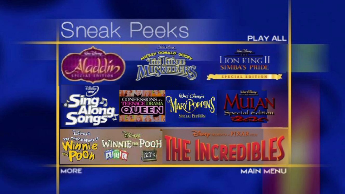 Sneak Peeks From Sneak Peeks Menu Play All 2004 DVD | Sneak Peeks Menu ... Sneak Peeks From Sneak Peeks Menu Play All 2004 DVD | Sneak Peeks Menu ...