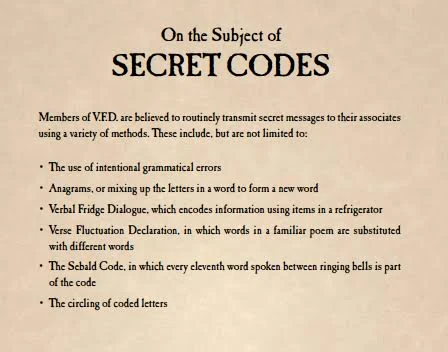V.F.D. Codes | Lemony Snicket Wiki | Fandom