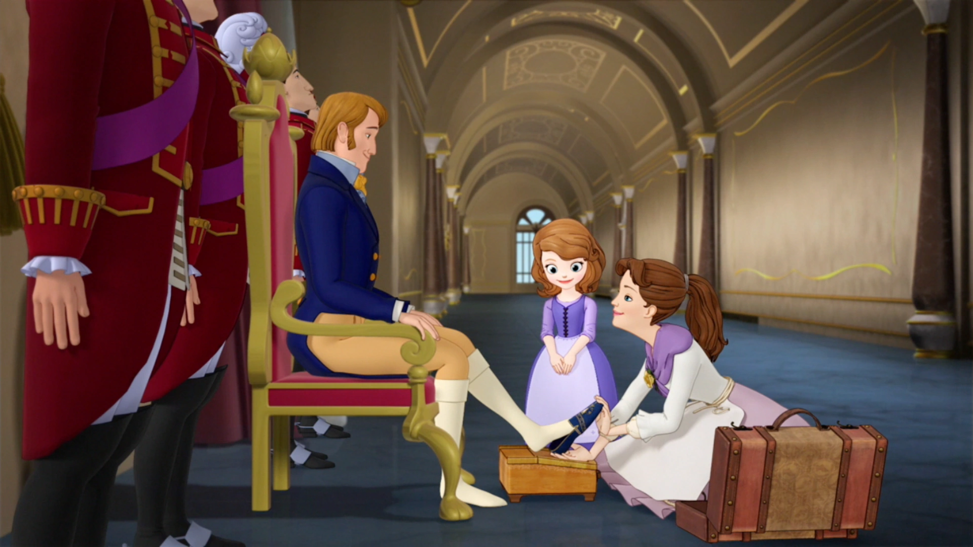 Image - Miranda puts shoe on Roland.png | Sofia the First Wiki | FANDOM ...