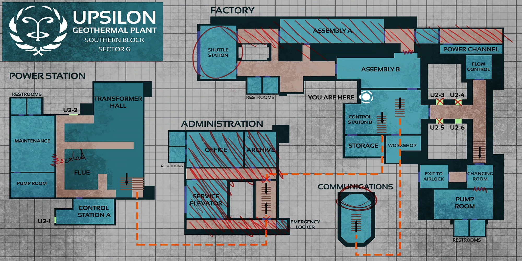 Image - Upsilon map.png | SOMA Wiki | FANDOM powered by Wikia
