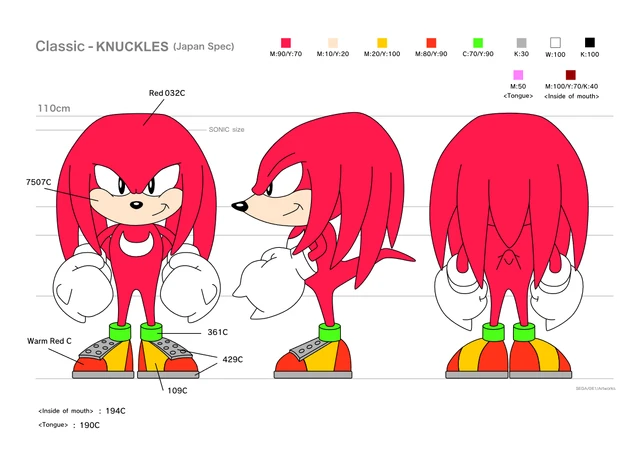 Image - Classic knuckles orthographic.svg.png | Sonic News Network ...