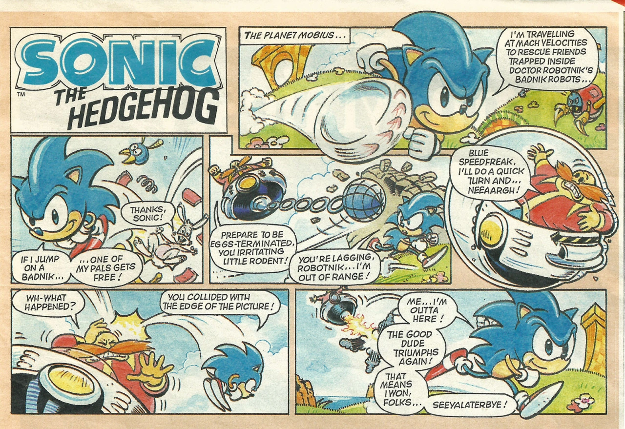 Sonic the Hedgehog (comic strip) | Sonic News Network | Fandom