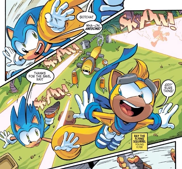 Image - Ray saves Sonic.jpg | Sonic News Network | FANDOM powered by Wikia