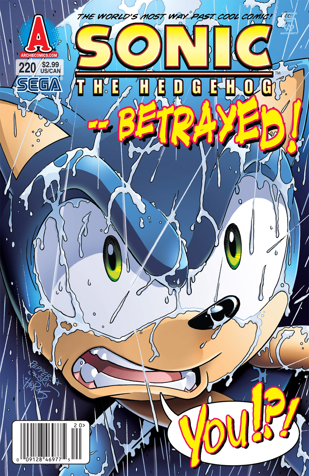 Archie Sonic The Hedgehog Issue 220 Sonic News Network Fandom