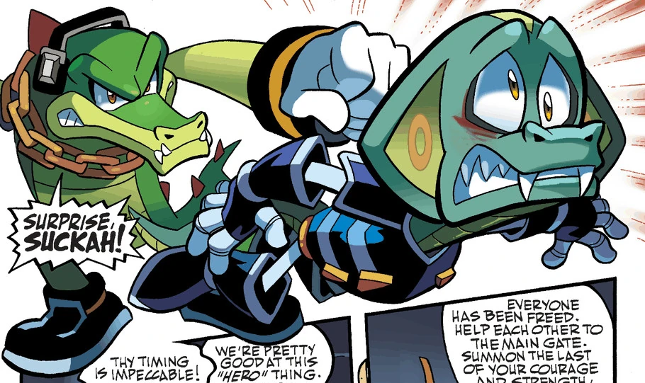 Image - Vector attacks Hood.jpg | Sonic News Network | FANDOM powered ...