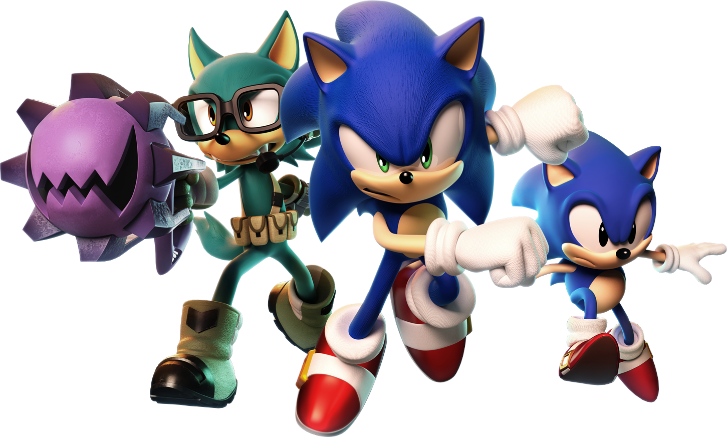 Image Sonic Forces Avatar Sonic And Classic Sonic Key Artworkpng