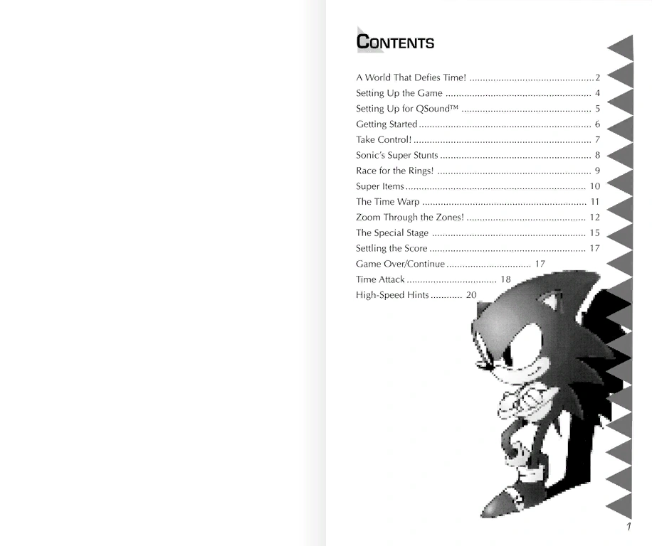 Sonic the Hedgehog CD/Manuals | Sonic News Network | Fandom