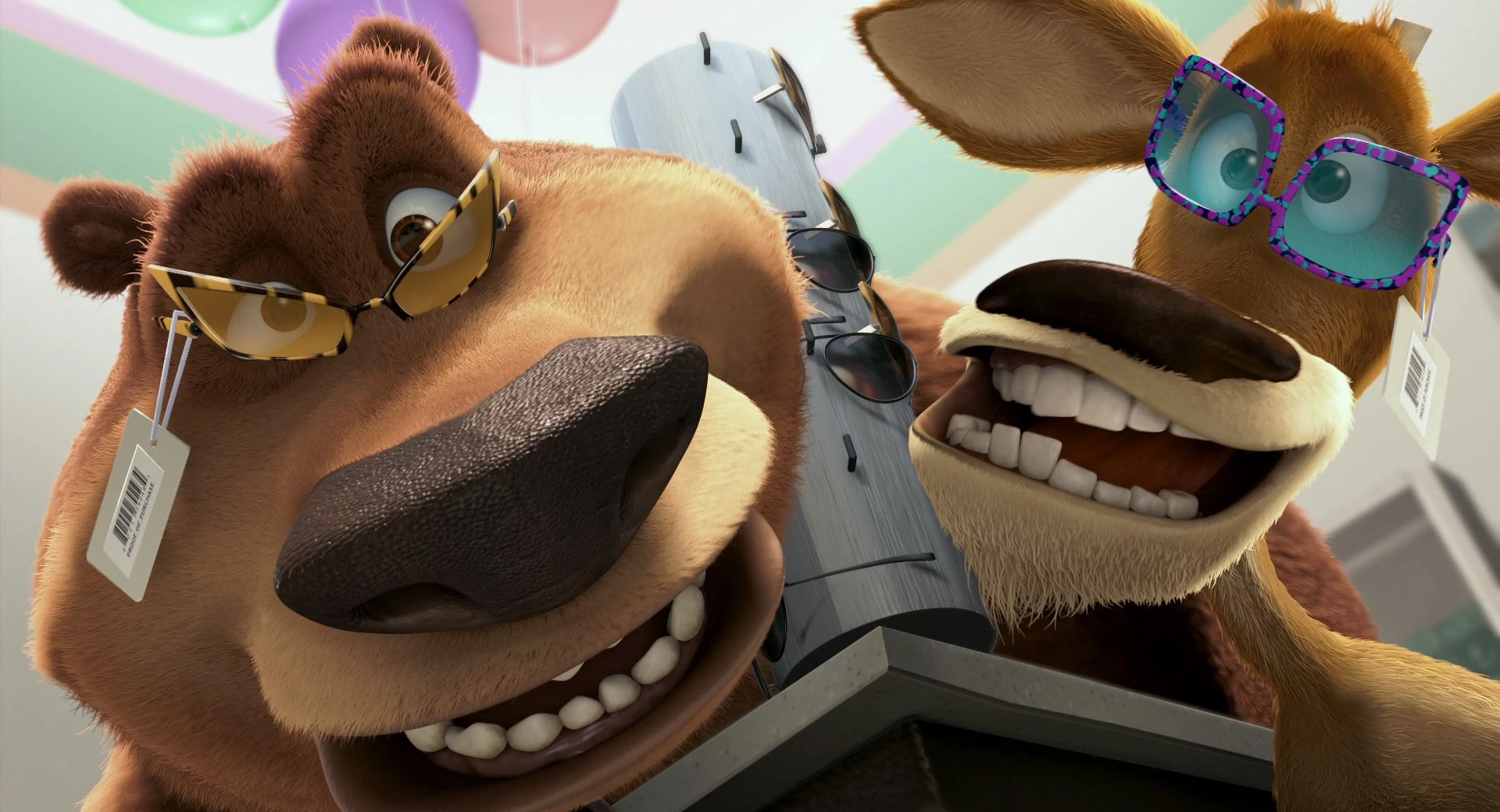 Image - Boog and Elliot trying on glasses.jpg | Sony Pictures Animation ...