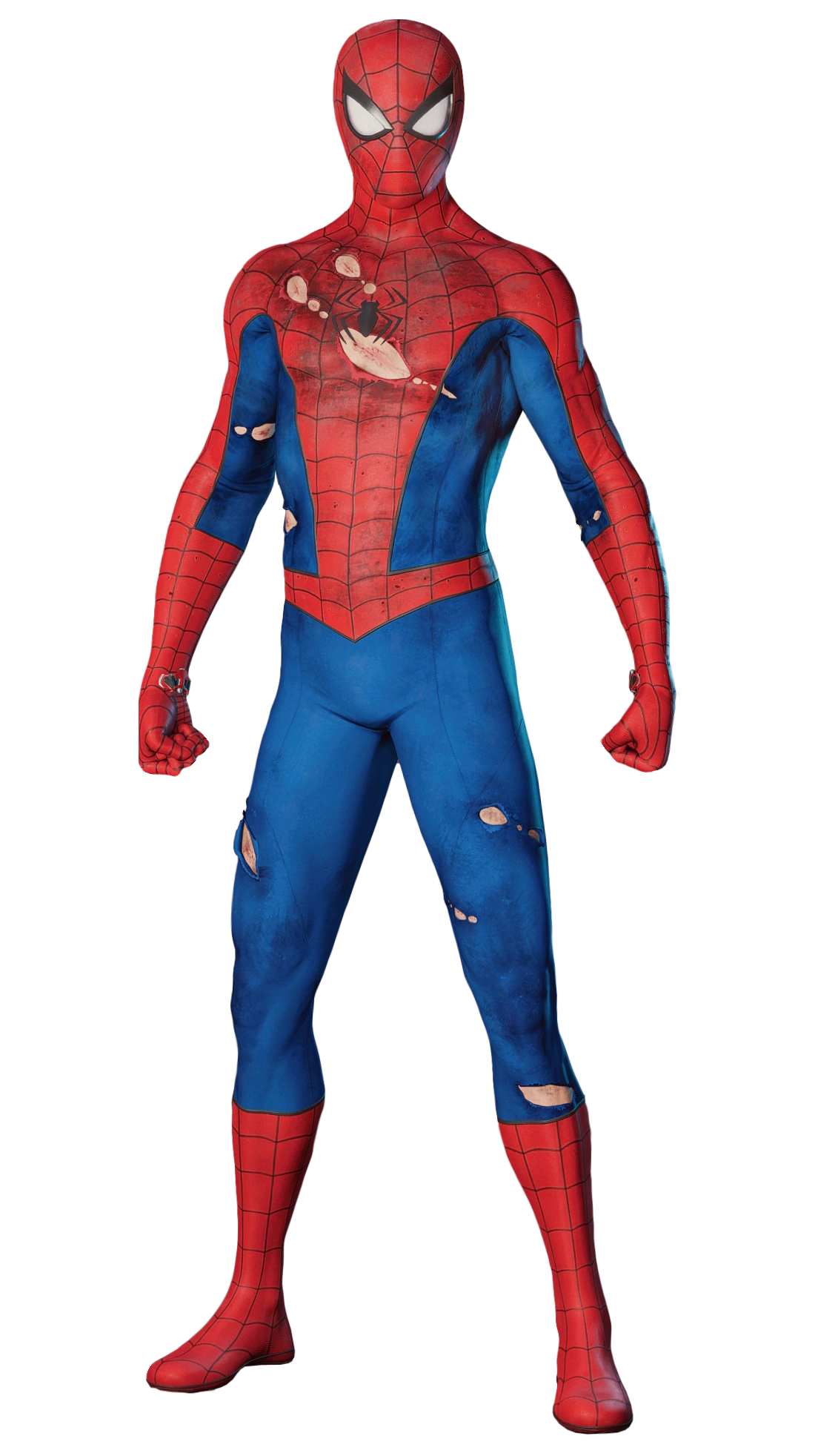 Classic Suit (Damaged) | Marvel's Spider-Man Wiki | Fandom