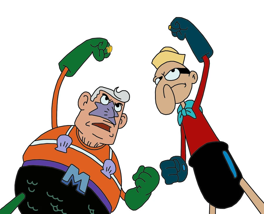 Obraz - 814018-mermaid man and barnacle boy by kriegdersterne77 d515kwc ...