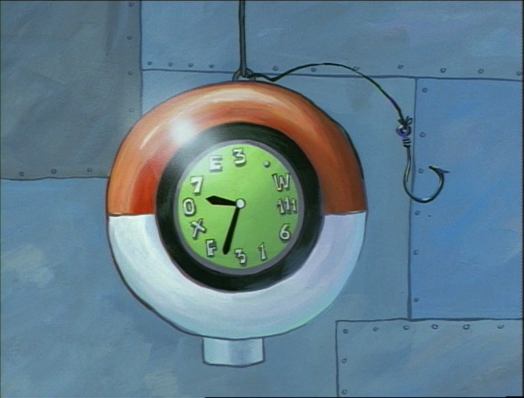 Rock Bottom Bus Station clock | Encyclopedia SpongeBobia | FANDOM ...
