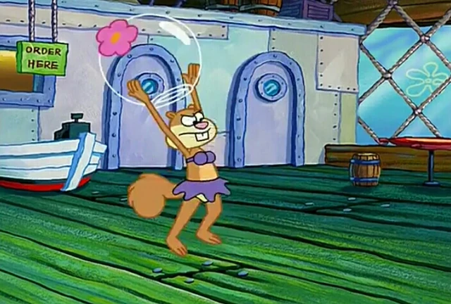 Image - Sandy taking off her helmet.jpg | Encyclopedia SpongeBobia ...