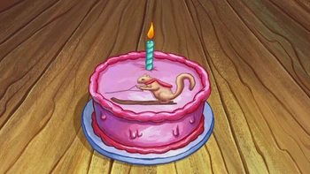 Sandy's birthday cake | Encyclopedia SpongeBobia | FANDOM powered by Wikia