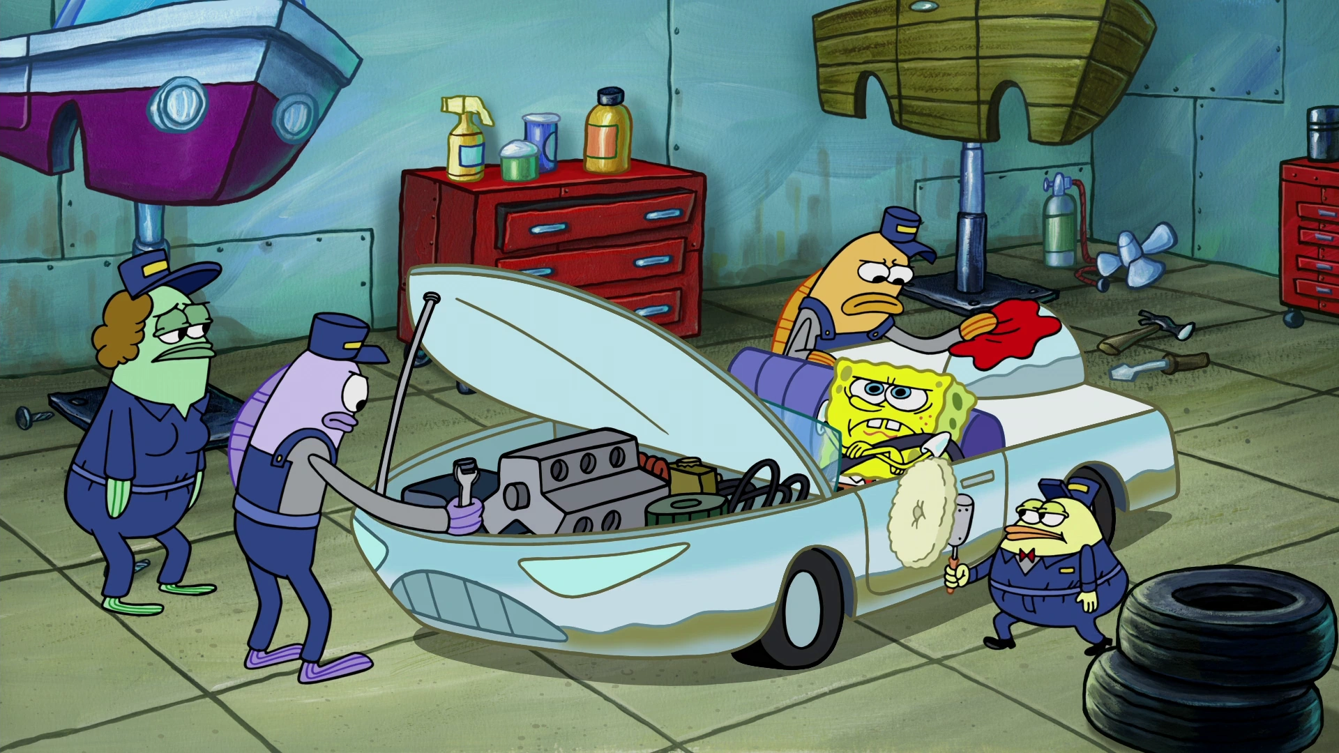 Boat Parts & Garage/gallery | Encyclopedia SpongeBobia | Fandom