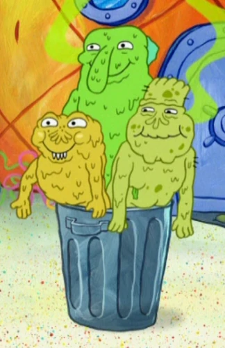 Slimy trash can creatures | Encyclopedia SpongeBobia | Fandom