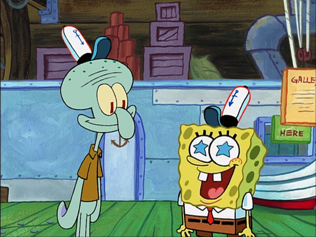 Astronaut Spongebob Squids Day Off