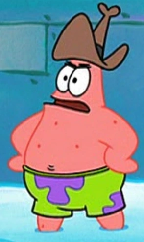 Image - Patrick Wearing a Cowboy Hat.png | Encyclopedia SpongeBobia ...