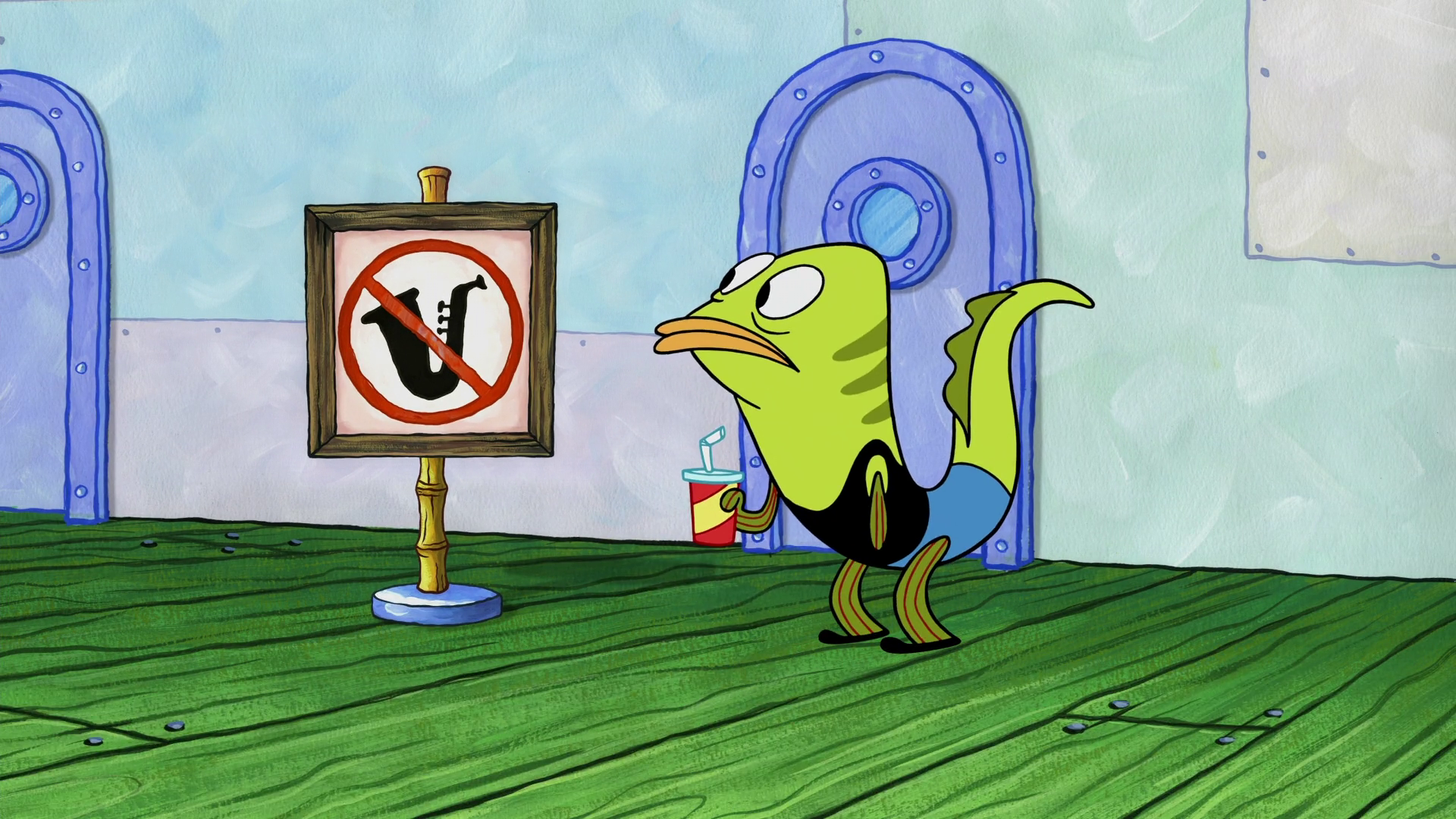 Unnamed green eel | Encyclopedia SpongeBobia | Fandom