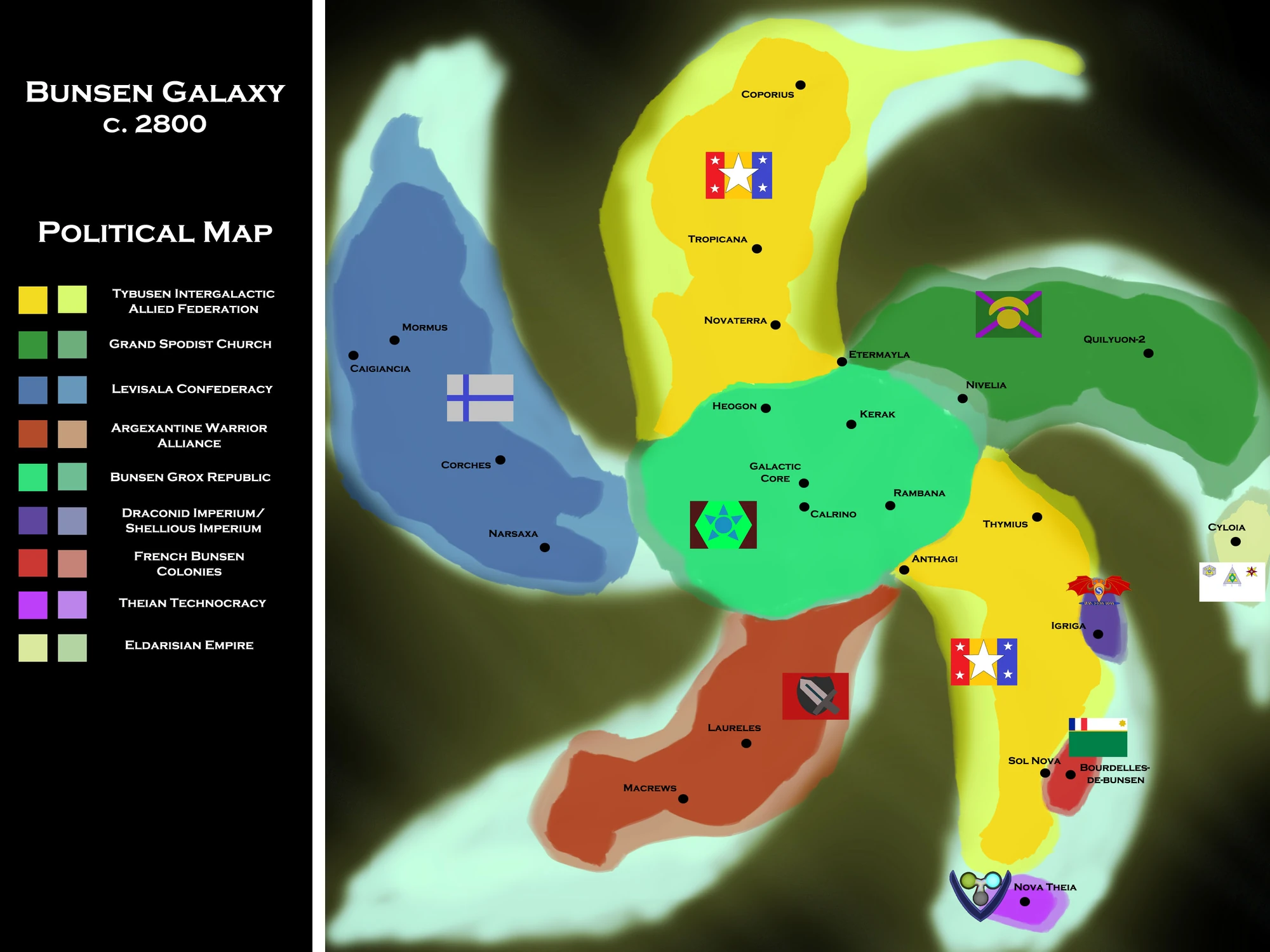 Image - Bunsen Political Map 2800AD.jpg | SporeWiki | FANDOM powered by ...