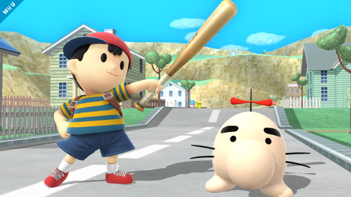 Imagen - Ness junto a un Mr. Saturn SSB4 (Wii U).jpg | SmashPedia ...