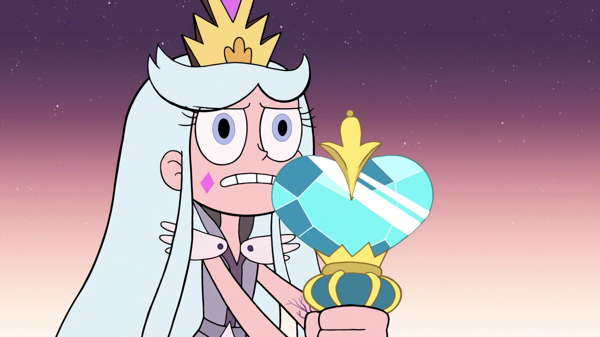 Image - S3E2 Queen Moon looking nervous.png | Star vs. the Forces of ...