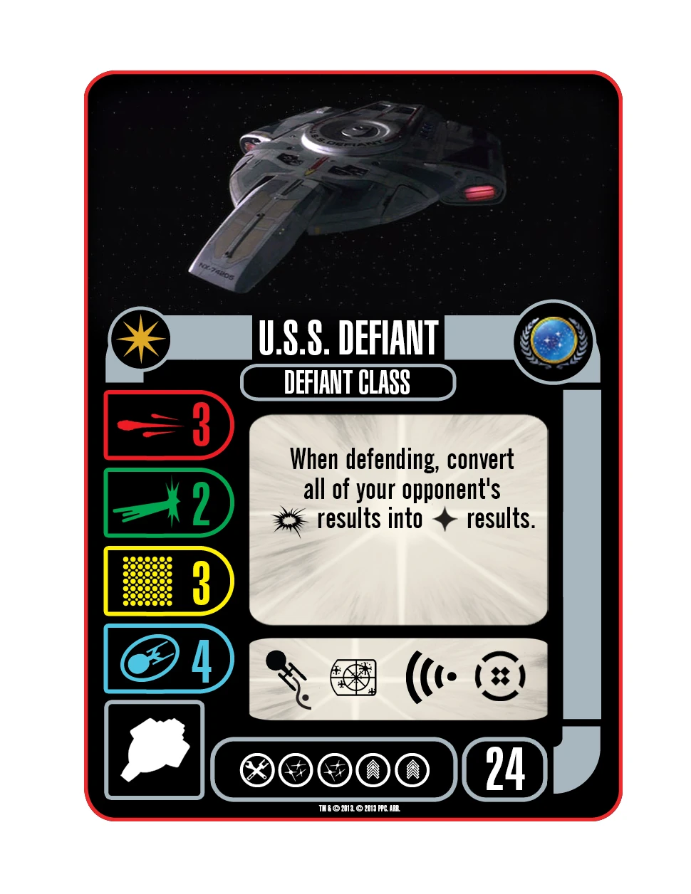 USS Defiant - Defiant Class (Cost 24) | Star Trek: Attack Wing Wiki ...