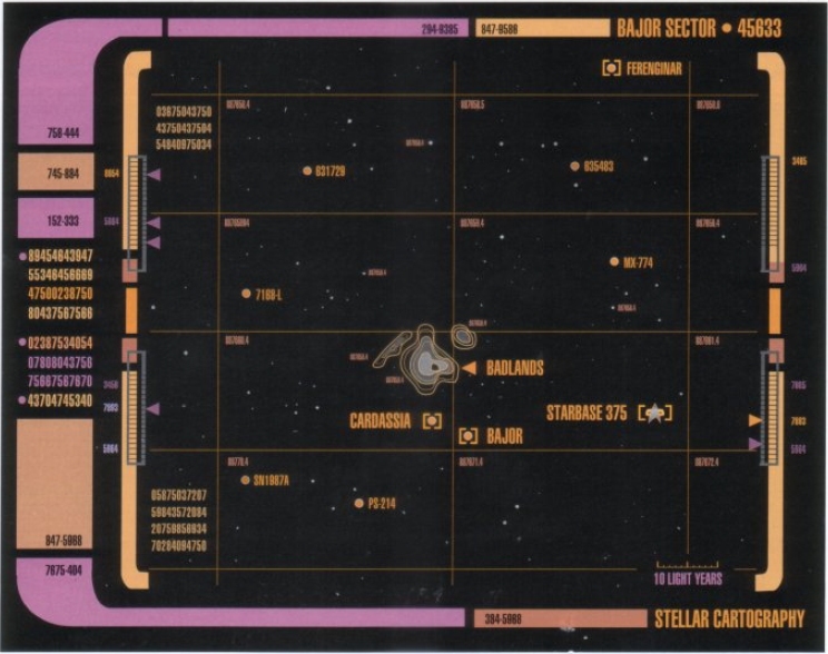 Bajor Sector Memory Beta Non Canon Star Trek Wiki Fandom Powered By Wikia