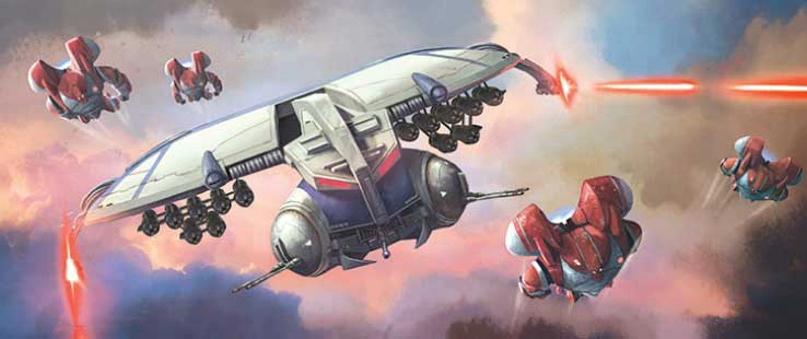 Type-29 Vampire Close-Support Fighter (Halo Wars) vs HMP Droid Gunship ...