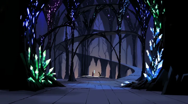 Jüngling in den Höhlen von Ilum - Star Wars on a display - Star Wars ...