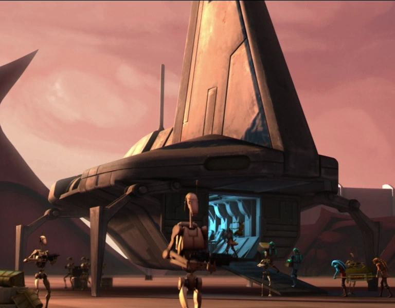 Wat Tambor's Sheathipede-class transport shuttle | Wookieepedia | Fandom