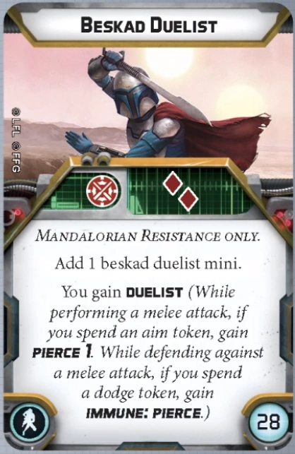 Beskad Duelist | Starwarslegion Wiki | Fandom