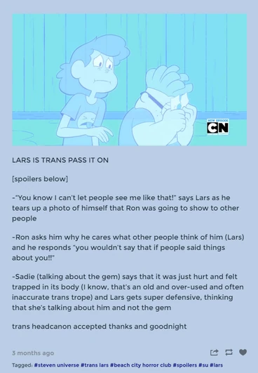 Could Lars be Trans? | Fandom