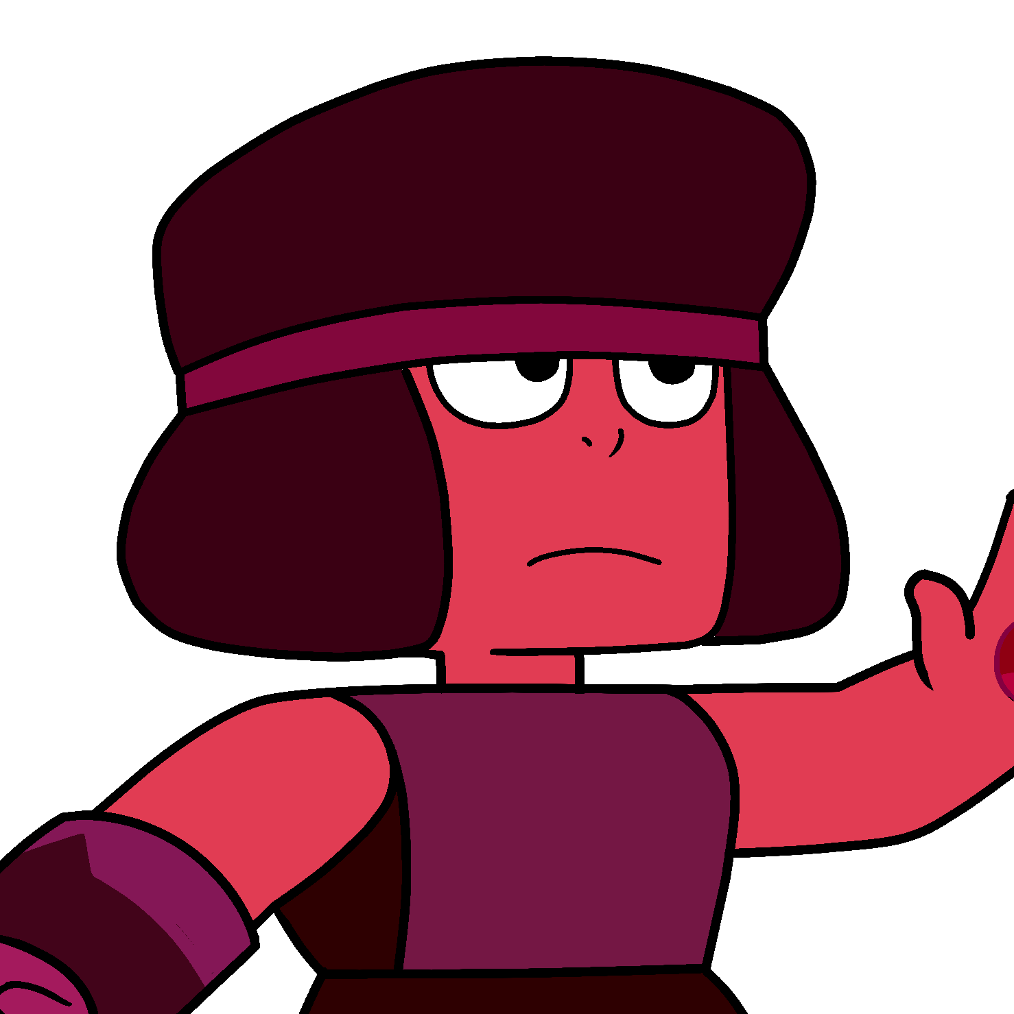 Image - Ruby - Model Sheet Weapon PNG Emote.png | Steven Universe Wiki ...