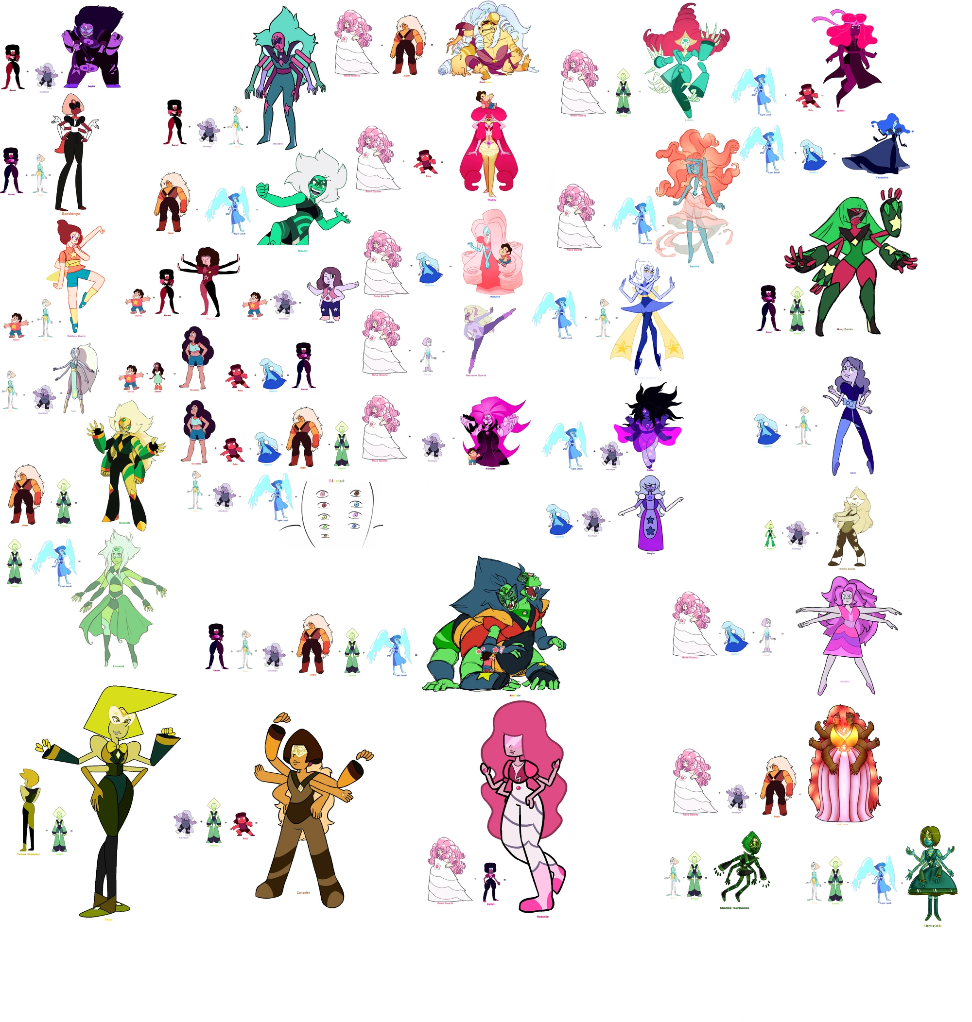 Image - Crystal gems fusions 2 by bfdifan1234-d8lktj4.jpg | Steven Universe Wiki | FANDOM ...