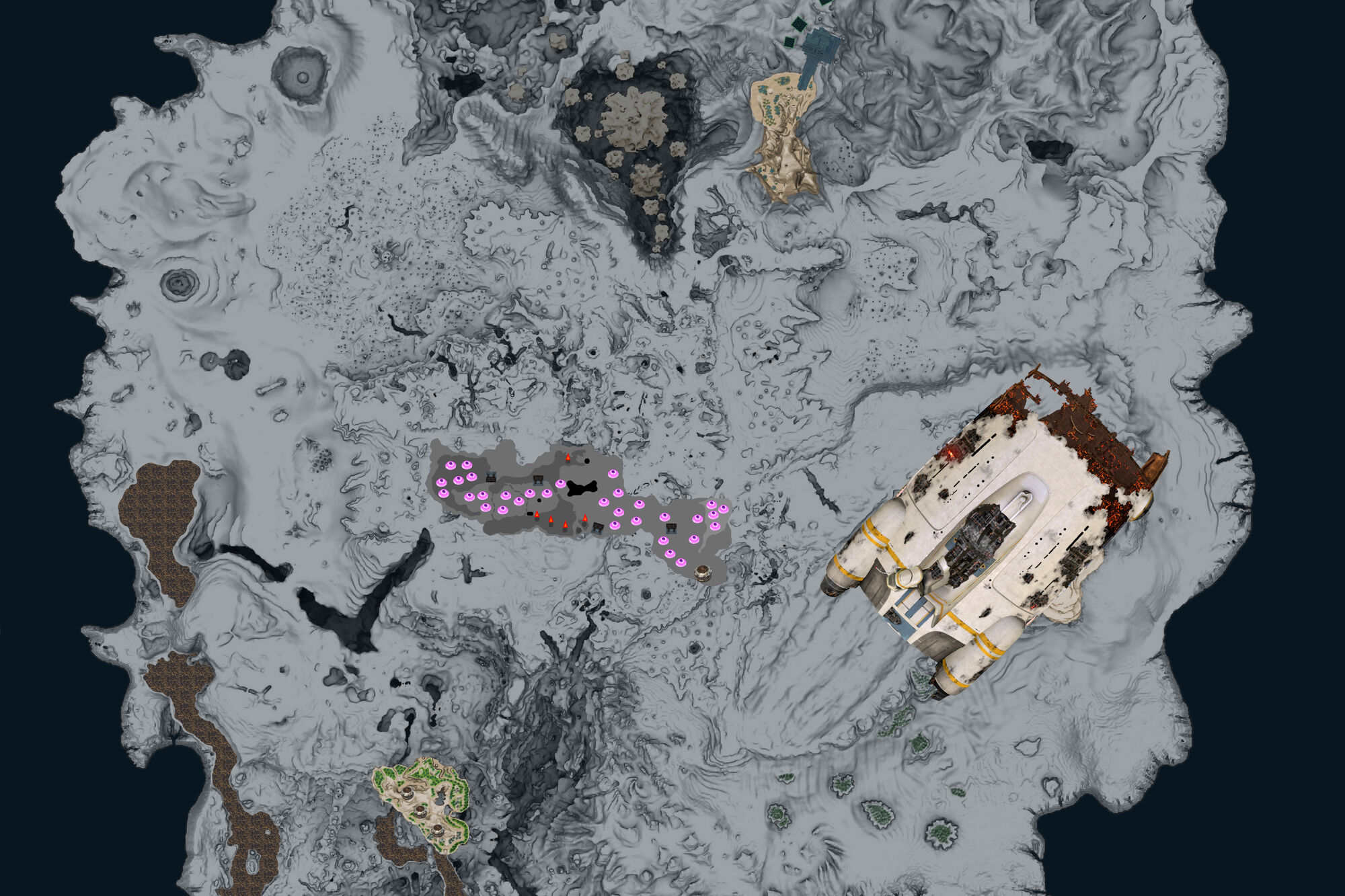 Subnautica below zero интерактивная карта на русском