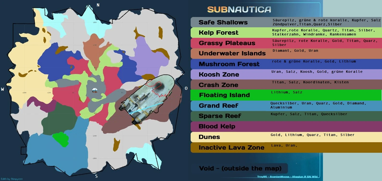 Image - Subnautica Karte.jpg | Subnautica Wiki | FANDOM powered by Wikia